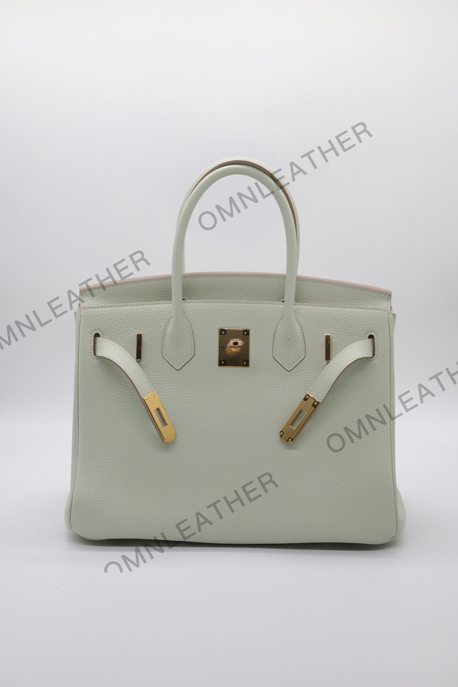 London 30 Birkin Style Togo Leather Vert Fizz Color Gold Hardware – OMN Leather